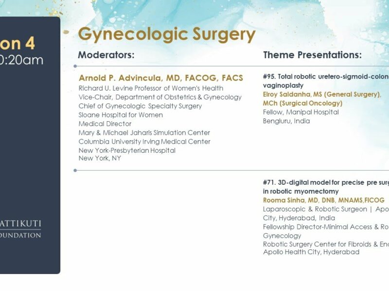 Vattikuti Foundation | Session 7: Hepatobiliary Robotic Surgery, Humans ...